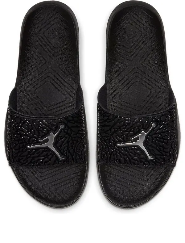 JORDAN Air Hydro V2 Slide Sandals - Black/metallic Silver