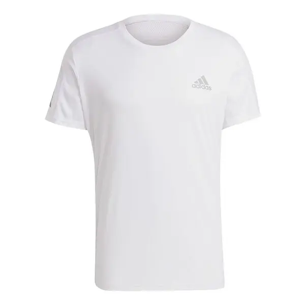 Adidas Own The Run Reflective Crewneck Short Sleeve T-shirt - White