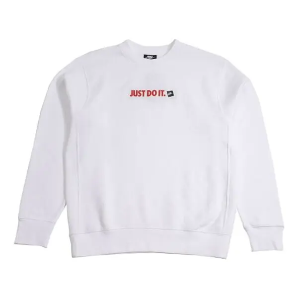 Nike Jdi Fleece Pullover - White