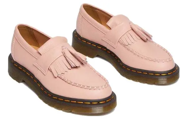 Dr. Martens Adrian Virginia Leather Tassel Loafers - Pink
