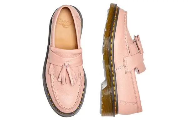 Dr. Martens Adrian Virginia Leather Tassel Loafers - Pink