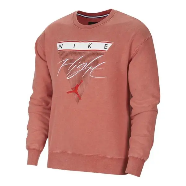 JORDAN Air Flight Crewneck Sweatshirt - Red