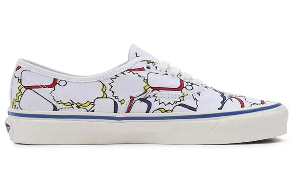 VANS Factory Authentic 44 Dx Low Top Sneakers - White/red