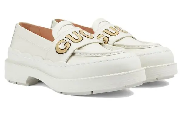 Gucci Loafer With Metallic Leather Accents