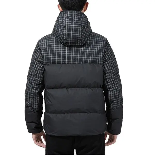 Nike Splicing Sports Stay Warm Hooded Down Jacket Black