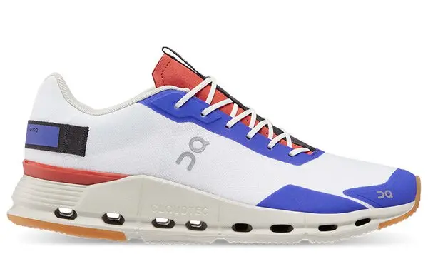 On Cloudnova Form Sneakers - White/rust
