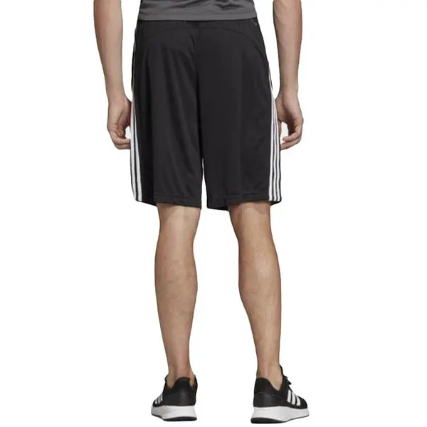 Adidas Solid Color Breathable Sports Shorts - Black