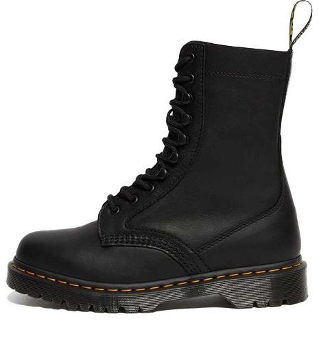 Dr. Martens Harron Genuine Leather Lace-up Boots - Black