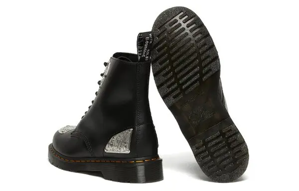 Dr. Martens 1460 Combat Boots With Metal Detailing