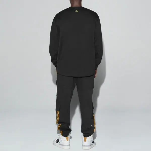 Adidas X Ivy Park Long Sleeve Sweatshirt With Striped Accents