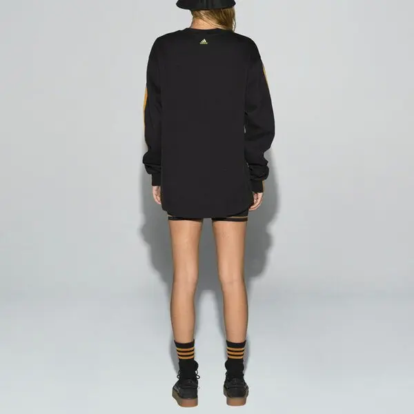 Adidas X Ivy Park Long Sleeve Sweatshirt With Striped Accents