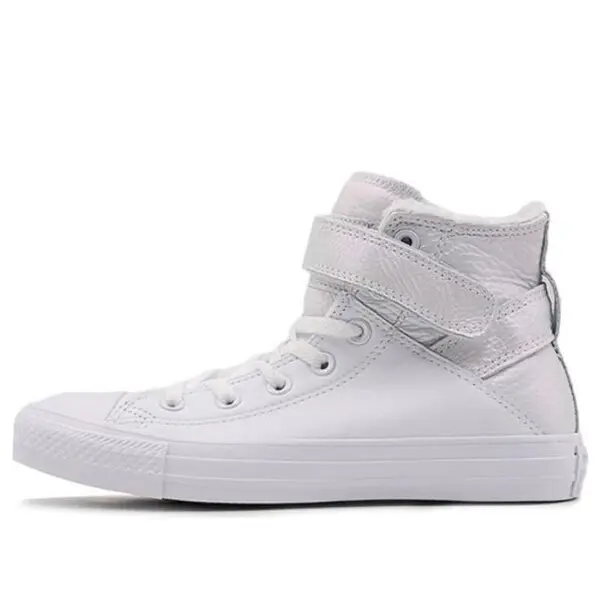 CONVERSE Chuck Taylor All Star High Top Sneakers With Velvet Accents - White