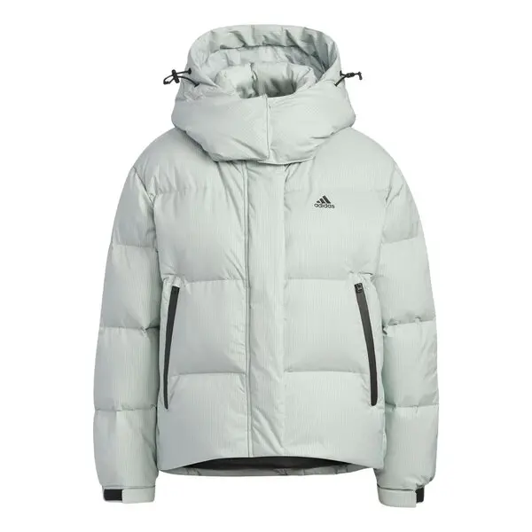 Adidas Puffy Down Jacket With Hood - Teal