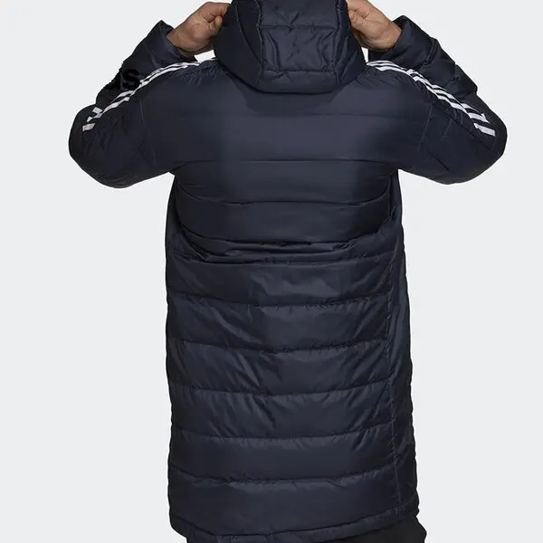 Adidas Quilted Down Jacket With Hood And Logo Detail