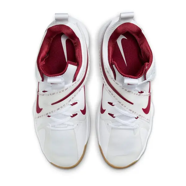 Nike React Hyperset Le Indoor Court Sneakers - White/red