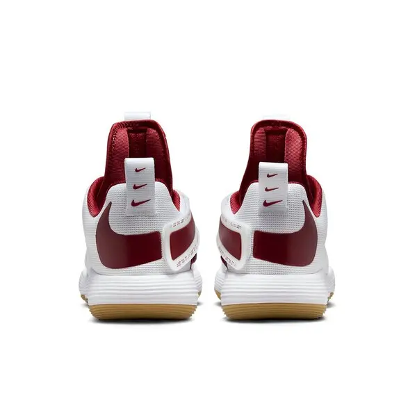 Nike React Hyperset Le Indoor Court Sneakers - White/red