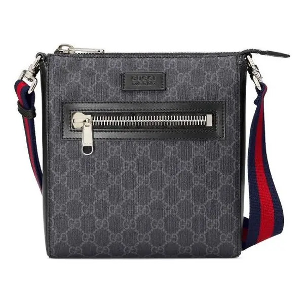 Gucci Gg Supreme Small Messenger Bag - Black