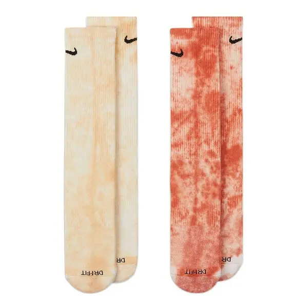 Nike Everyday Plus Tie Dye Sports Socks 2 Pairs - Multi-color