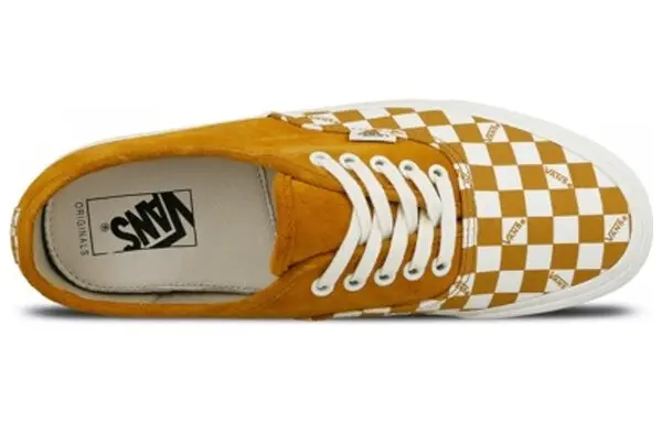 VANS Og Authentic Lx 'buckthorn Checkerboard Toe' Sneakers - Brown