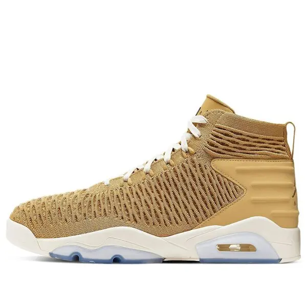 JORDAN Flyknit Elevation 23 High Top Sneakers - Wheat