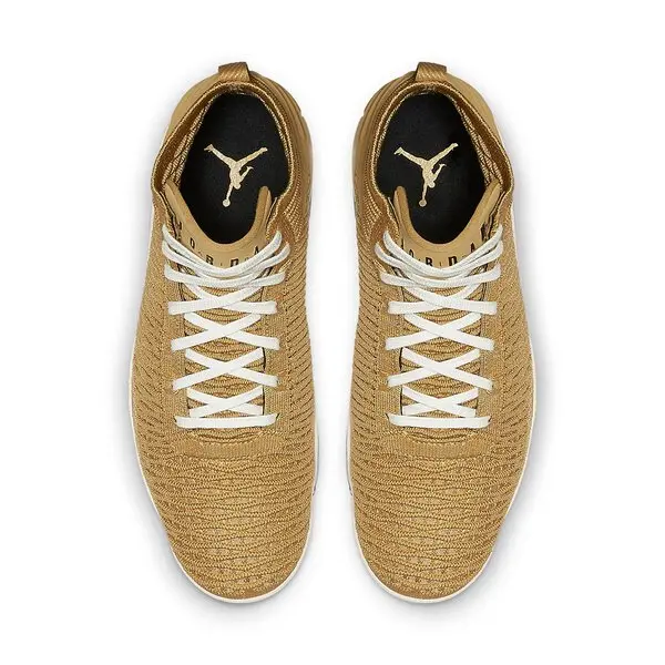 JORDAN Flyknit Elevation 23 High Top Sneakers - Wheat