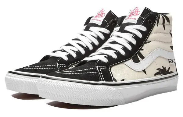 VANS Skate Sk8-hi Reissue 'grosso 88 Black Palms' High Top Sneakers - Black/white