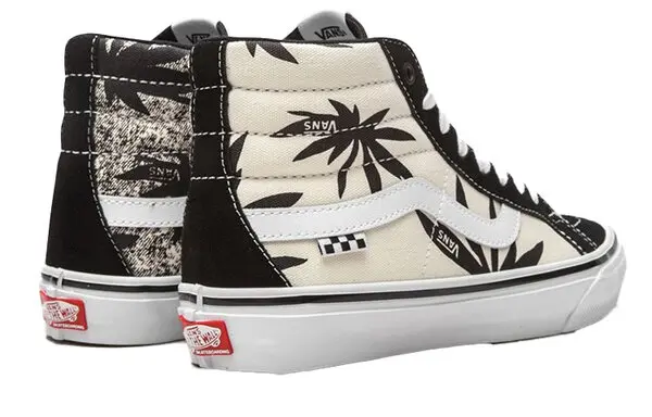 VANS Skate Sk8-hi Reissue 'grosso 88 Black Palms' High Top Sneakers - Black/white