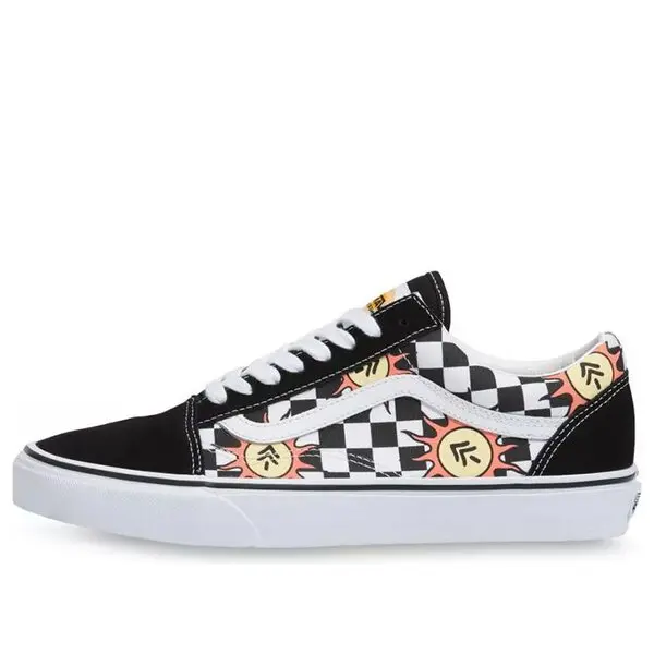 VANS Parks Project X Old Skool Capsule Collection Checkerboard Sneakers - Black