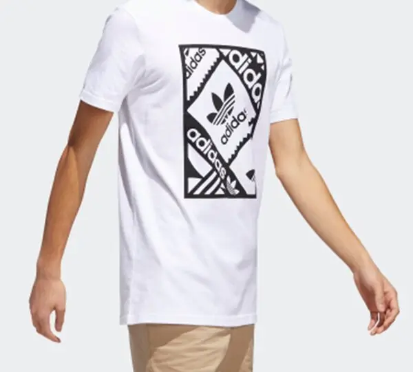 Adidas Originals Stamptee Logo Printing Short Sleeve