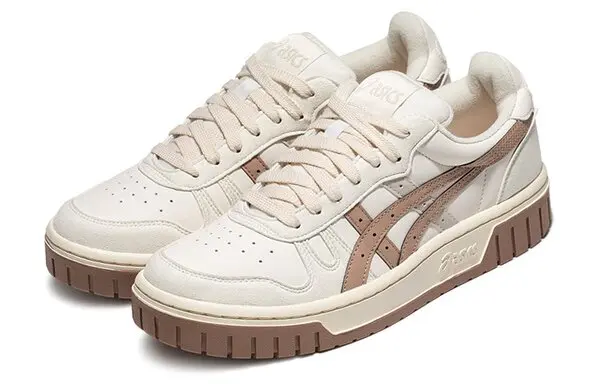 Asics Court Mz Retro Sneakers - White/brown