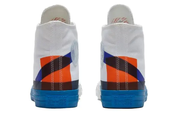 CONVERSE Chuck Taylor All Star High Top Canvas Sneakers - White/blue