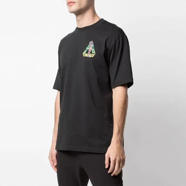 PALACE Rolls P3 Back Logo Gradient Triangle Short Sleeve T-shirt - Black