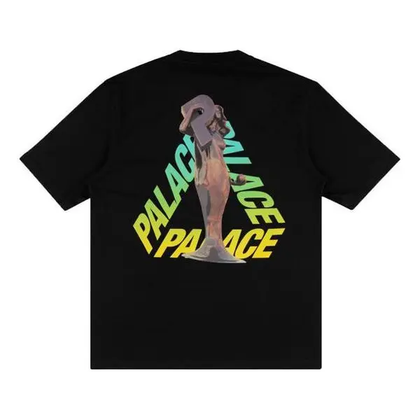 PALACE Rolls P3 Back Logo Gradient Triangle Short Sleeve T-shirt - Black