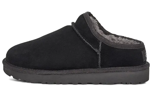 UGG Fleece Lined Classic Slippers - Black