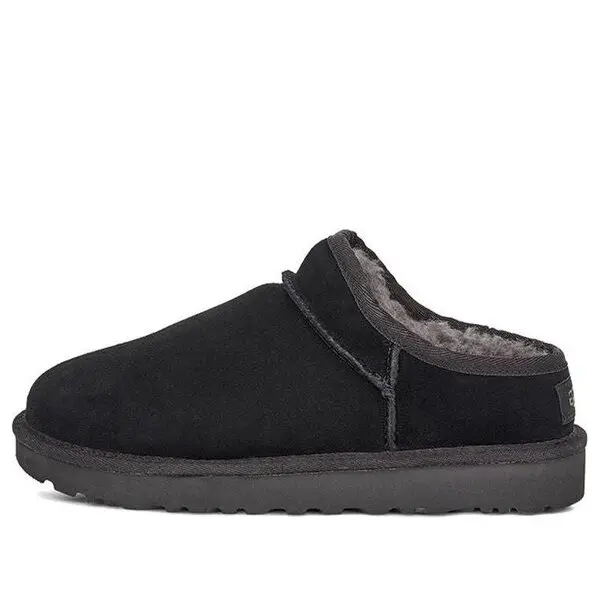 UGG Fleece Lined Classic Slippers - Black
