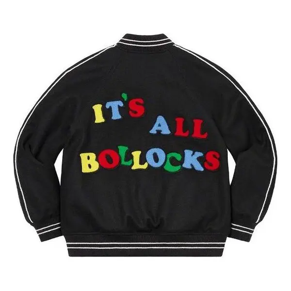 Supreme X Jamie Reid It's All Bollocks Varsity Jacket