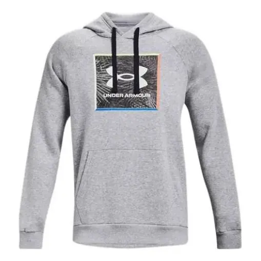 Under Armour Rival Fleece Graphic Hoodie - Grey