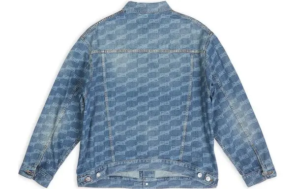 Balenciaga Bb Monogram Denim Jacket