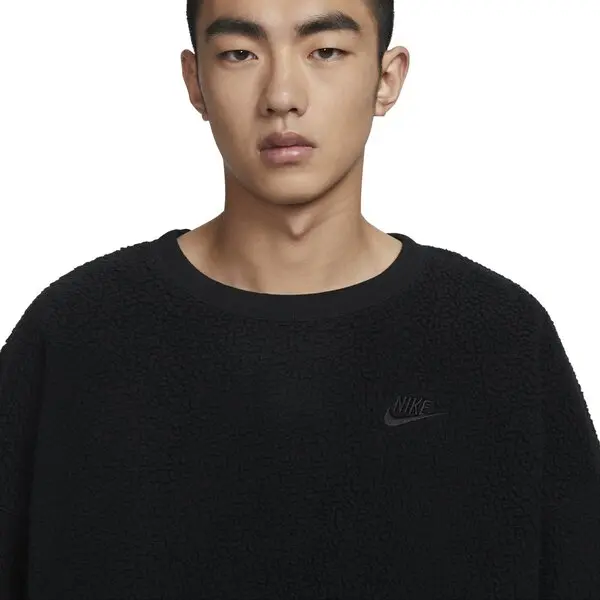 Nike Club Fleece Winterized Crew - Black