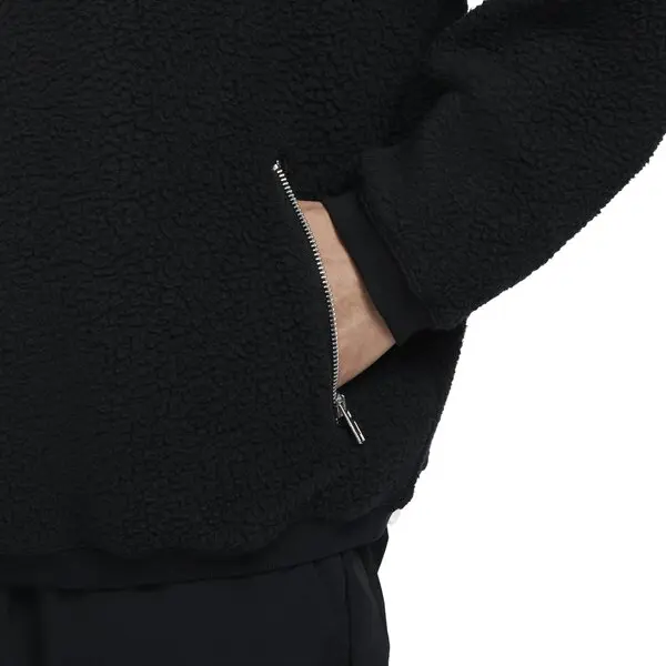Nike Club Fleece Winterized Crew - Black