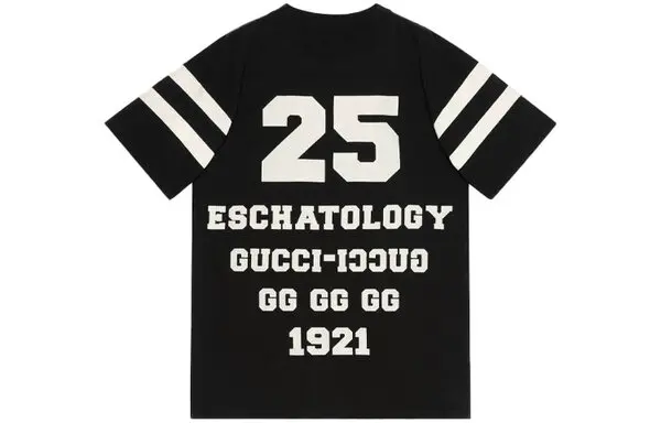 Gucci Ss21 1921 Series Alphabet Printing Casual Short Sleeve