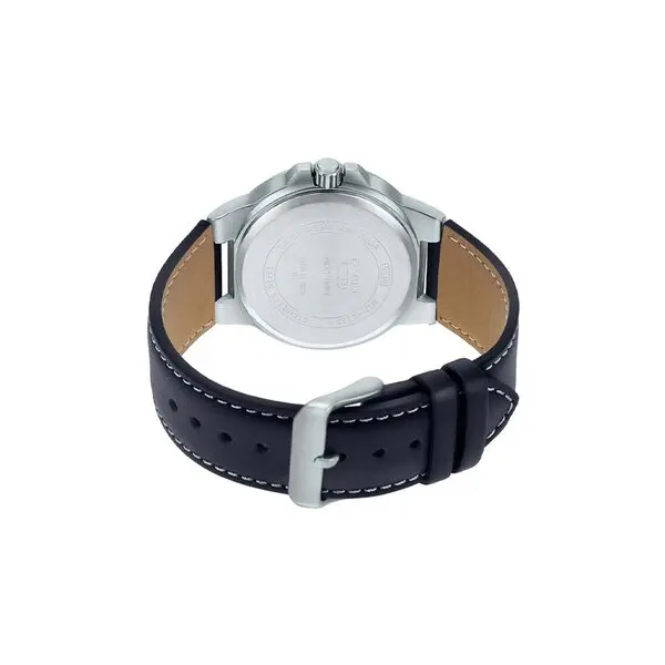 Casio Quartz Analog Watch With Leather Strap