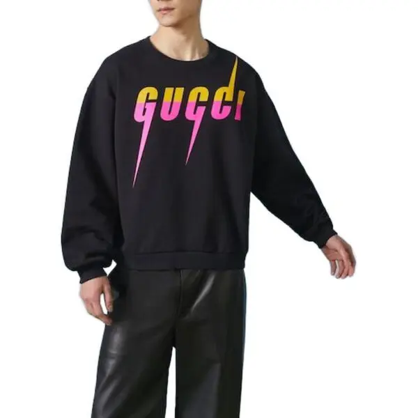 Gucci Cotton Jersey Sweatshirt With Blade Print