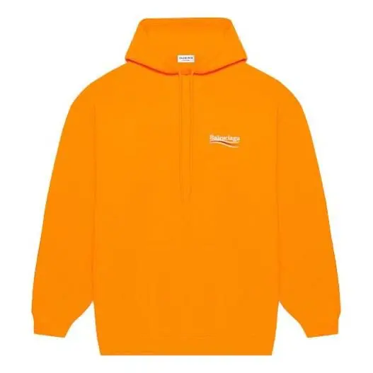 Balenciaga Fw21 Logo Hoodie - Orange