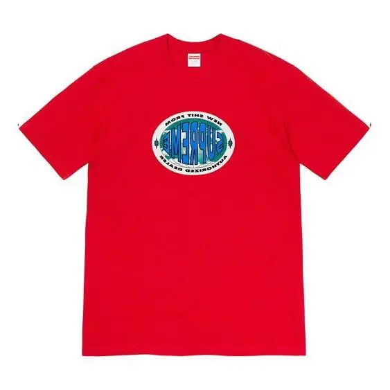 Supreme Fw19 Week 1 New Shit Tee Alphabet Logo Short Sleeve - Red