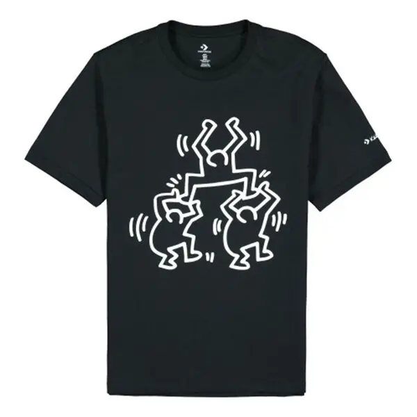 CONVERSE X Keith Haring Graphic Print T-shirt - Black