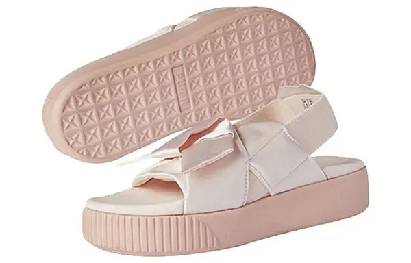 PUMA Platform Slide Sandals With Bow Detailing