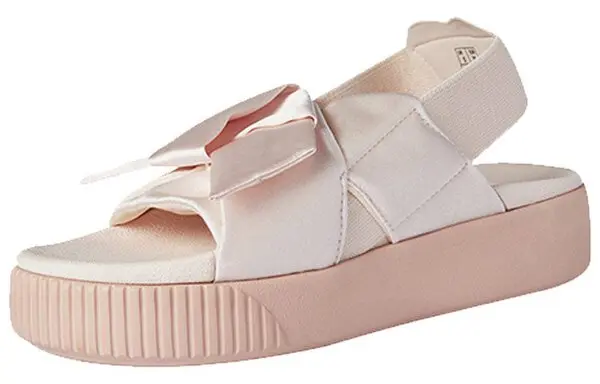 PUMA Platform Slide Sandals With Bow Detailing