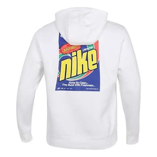 Nike Keep It Clean Casual Sports Pullover Fleece Lined - White