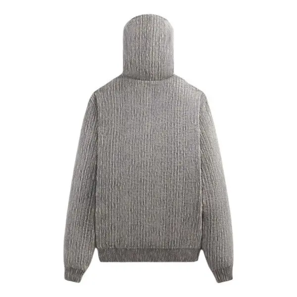 Kith Slub Boucle Boxy Overshirt - Grey/ink